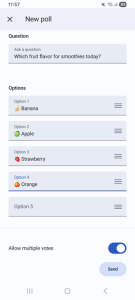 Signal launches polls in group chats - AboutSignal.com