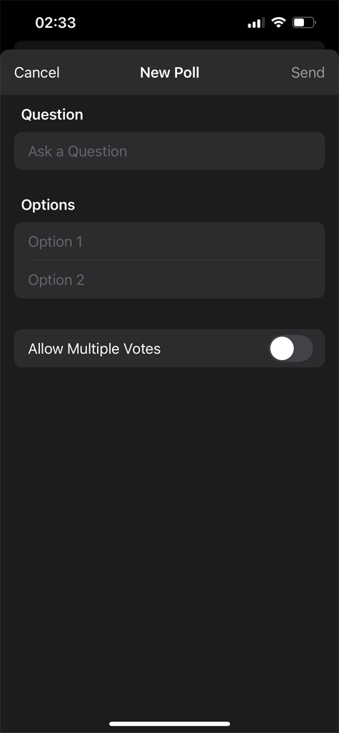 Sneak Preview: Polls in Signal (first screenshots) - AboutSignal.com